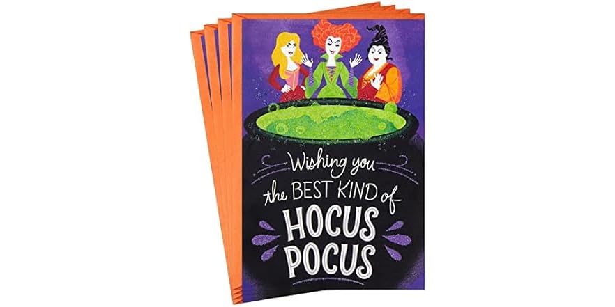 Hocus Pocus Cards 4pk w/Envelopes