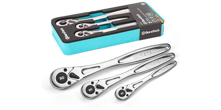 DURATECH 3-Pc Heavy Duty Ratchet Set