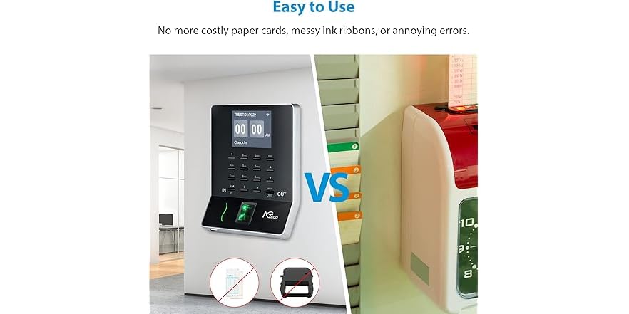 Fingerprint Employee Time Clock Machine