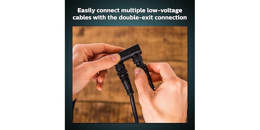Philips Hue Outdoor 8-Foot Cable and T Connector