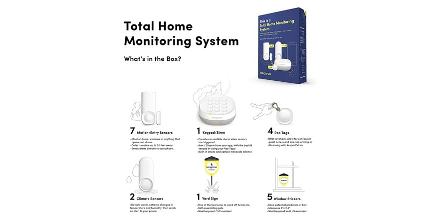 Kangaroo Home Security System (Your Choice)