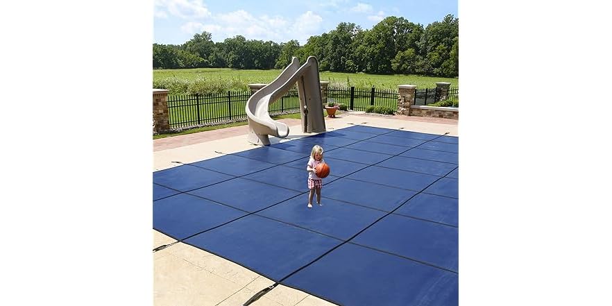 Blue Wave 15x30 Rectangular inGround Pool Safety Cover Blue (Open Box)