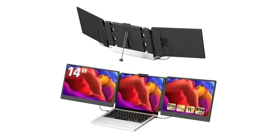 Laptop Screen Extender – 14" Portable Monitor for Laptop