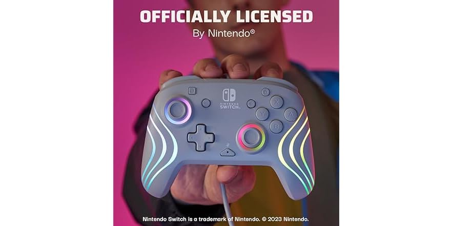PDP Afterglow Wave Wired LED Controller for Nintendo Switch