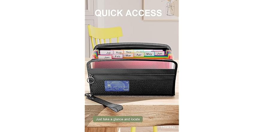 12 Pocket Receipt Coupon Organizer