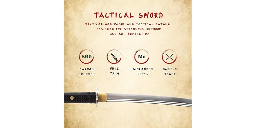 HMS Tactical Samurai Katana Sword