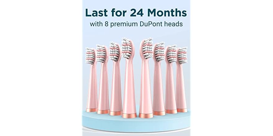 PHYLIAN Sonic Electric Toothbrush, Pink