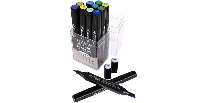 Prima Professional Alcohol Markers (Coastal Woodland)