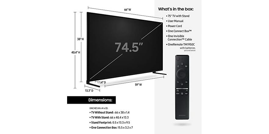 Samsung 75" Class Q900 QLED Smart 8K UHD TV