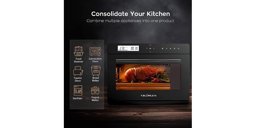 F.BLUMLEIN Steam Convection Oven Countertop 34 Qt (Open Box)