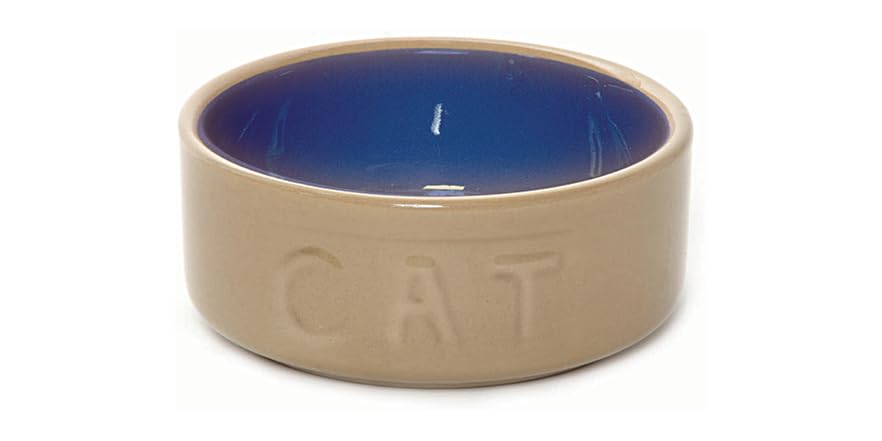 Cane & Blue Cat Bowl 5"