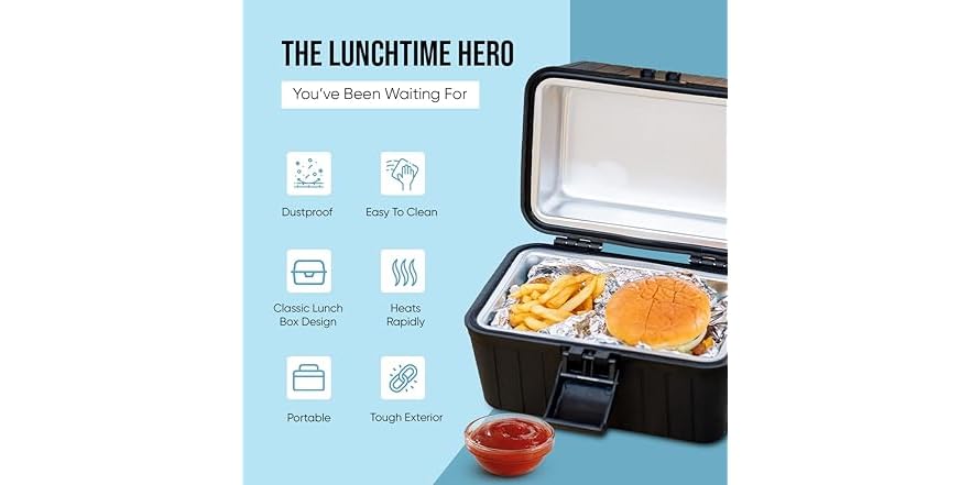 Zone Tech CT0001 Heating Lunch Box 12V Black