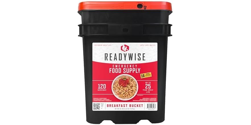 READYWISE Breakfast Bucket, 120 Servings