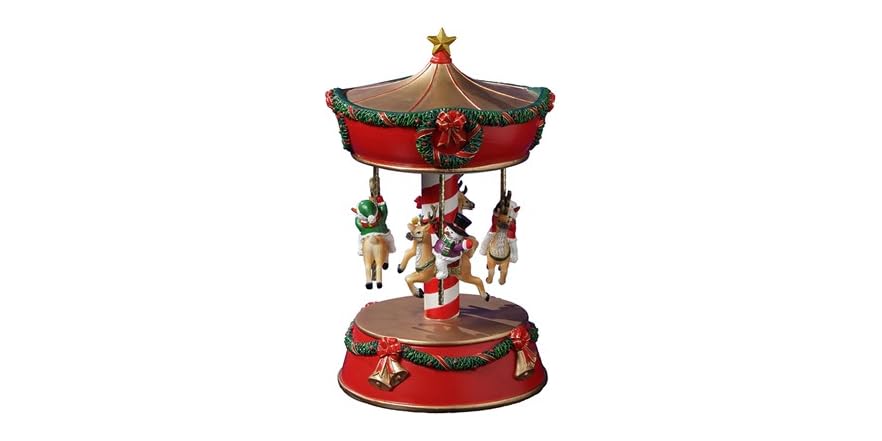 Xmas Snowmen & Reindeer Carousel