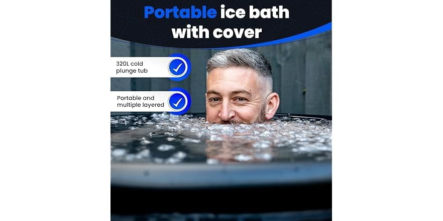 The Cold Pod Ice Bath Tub, 88 Gallon