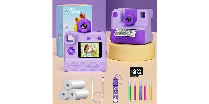 Kids mini instant camera kit