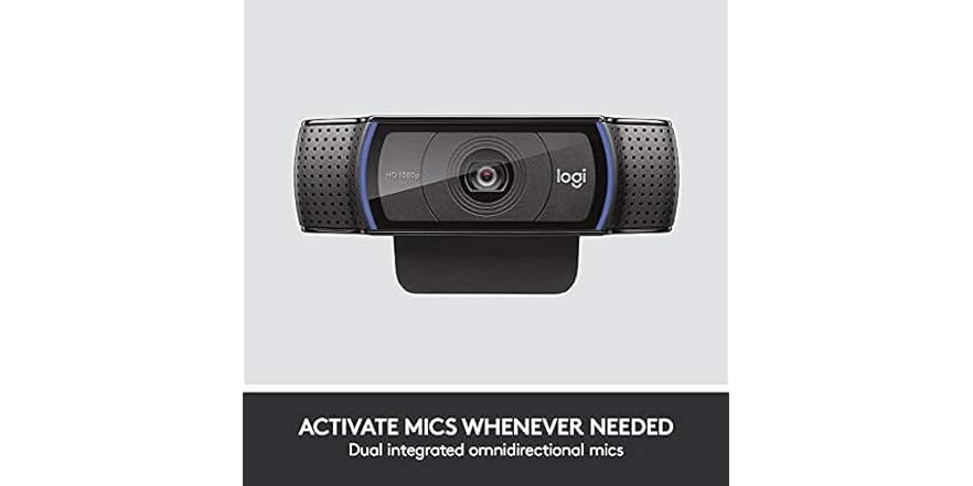 Logitech C920e HD 1080p Mic-Enabled Webcam (Open Box)