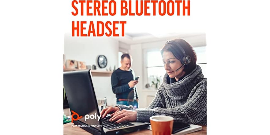 (NEW) Poly Voyager Focus 2 UC Headset with Stand