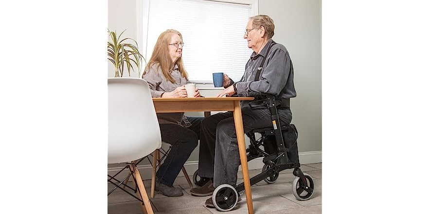 HealthSmart Walker Rollator with Seat