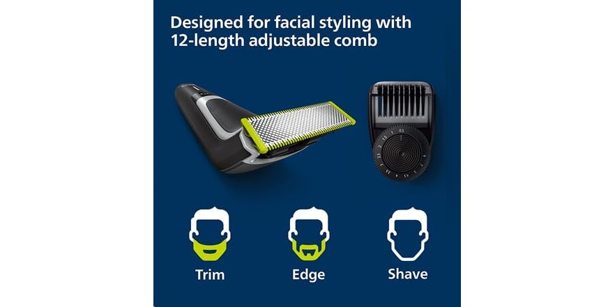 Philips OneBlade Pro Kit Hybrid Styler Electric Trimmer and Shaver QP6510