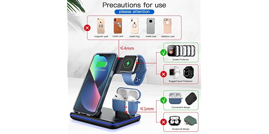 WAITIEE 3 in 1 Wireless Charger
