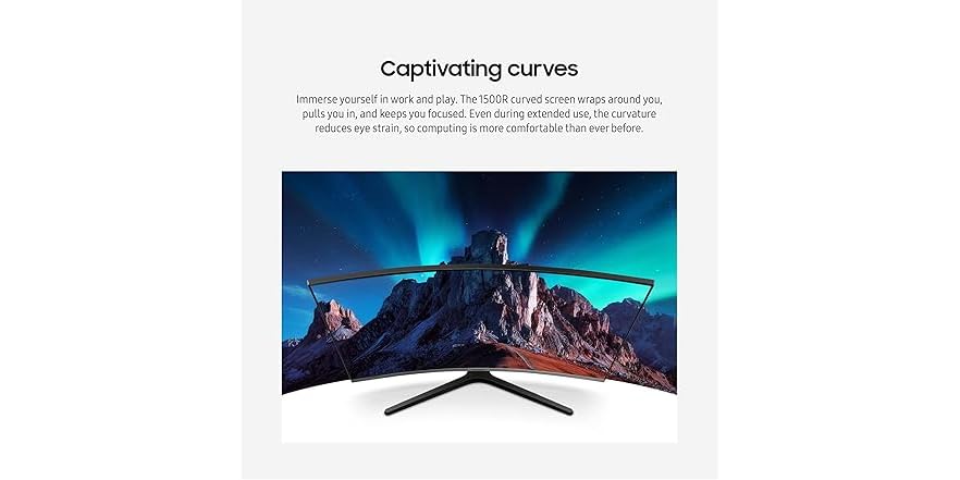 Samsung 32" FHD Curved Monitor | LC32R500FHNXZA