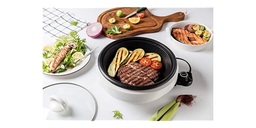 Aroma Housewares Grillet 3Qt. 3-in-1 Cool-Touch Electric Indoor Grill