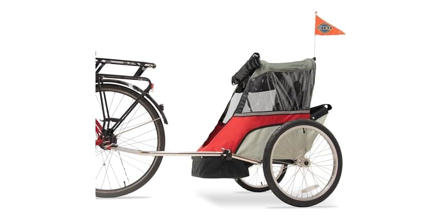 WIKE Children's Bike Trailer 1-2 Kids Under 100lbs (Open Box)