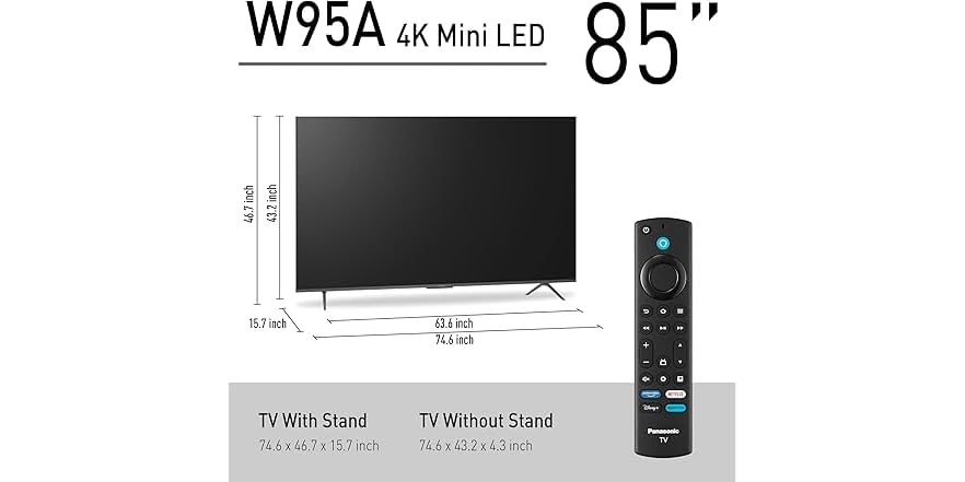 (NEW) Panasonic W95 Mini LED 4K Ultra HD Smart TV (2024)