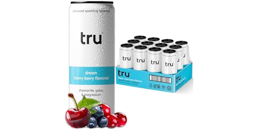 Tru Dream Seltzer, Cherry Berry 12 Pack