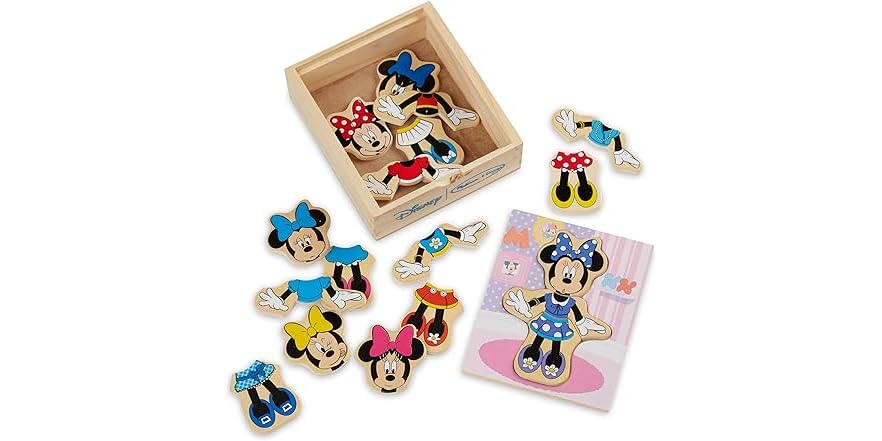 Minnie Mouse Dress-Up Wooden Play Set