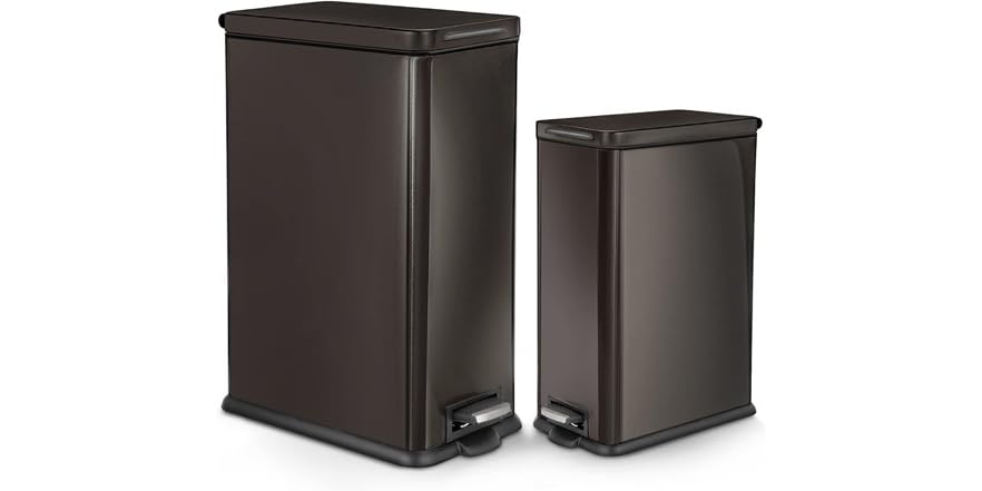 8 & 2.5 Gallon Slim Trash Can Set