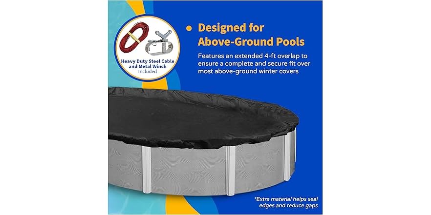 Blue Wave Bronze 8-Year 15 ft x 30 ft Oval Above Ground Pool Cover