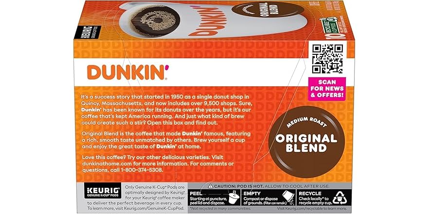 Dunkin' Original Blend Med Roast Coffee