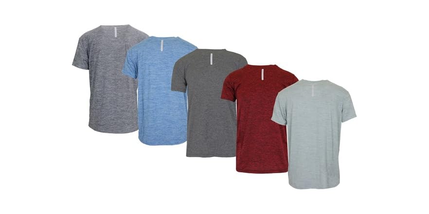 (5 Pack) Asst Mens S/S Performance Tees