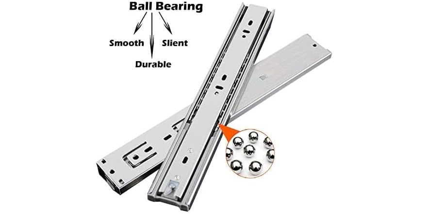 1 Pair 22" Soft Closing Draw Slides