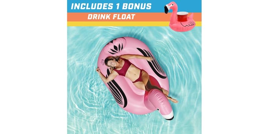 GoFloats Inflatable Flamingo Pool Float