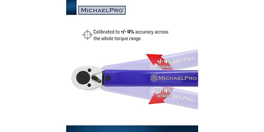 MichaelPro 1/2-Inch Drive Click Torque Wrench