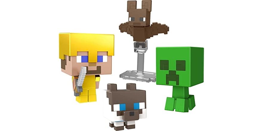 Mattel Minecraft Mob Head Minis Cave Explorers