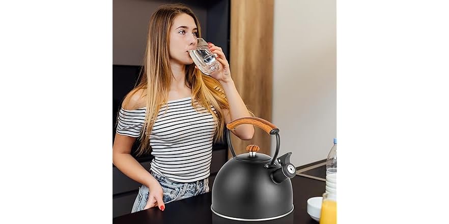 Whistling Tea Kettle 3.2Qt Black