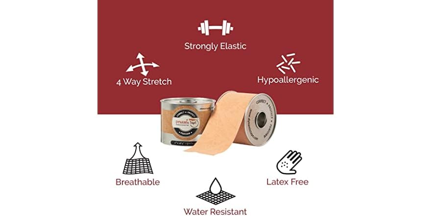Dynamic Tape Beige 2" x 16.4' No Latex