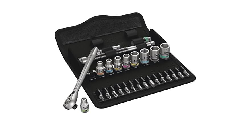 Wera 8100 Metric Ratchet Set Switch Lever, 1/4dr