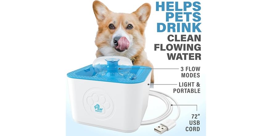 PAW PERFECT Auto Pet Water Fountain (Open Box)
