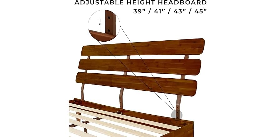 Bme Caden 15 Inch Deluxe Bed Frame with