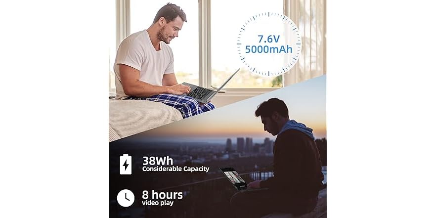 SGIN M17P SGIN 17" Laptop, 8GB RAM 256GB SSD Notebook, 17