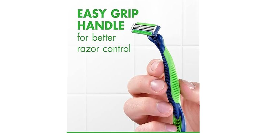 Gillette Sensor3 Sensitive Men's Disposable Razor, 4 Razors