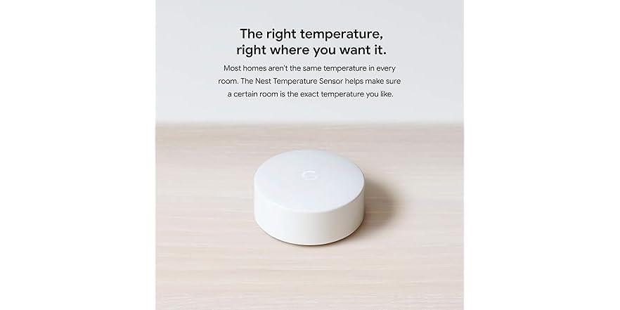 Google NEST-SNSR Google Nest Temp Sensor WHITE white