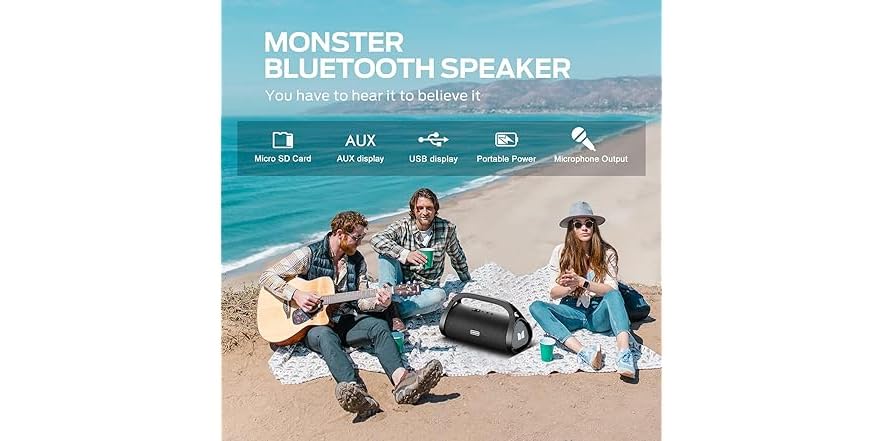 (NEW) Monster Adventurer Max Wireless Boombox