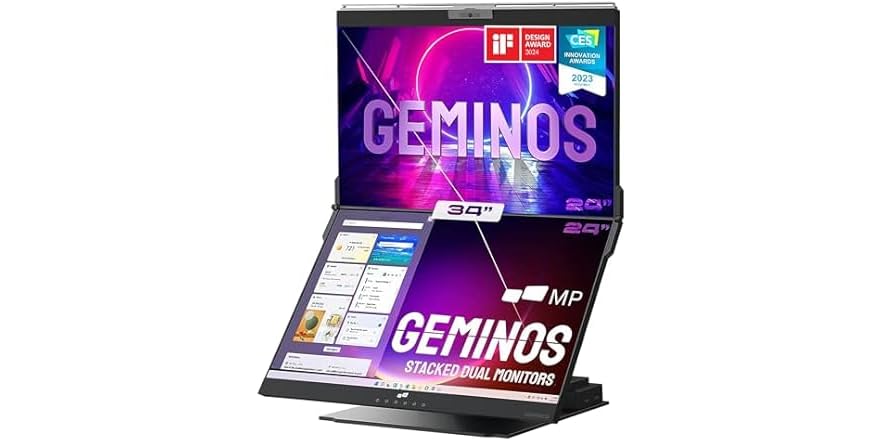 Mobile Pixels Geminos IPS Dual Stacked Computer Monitors