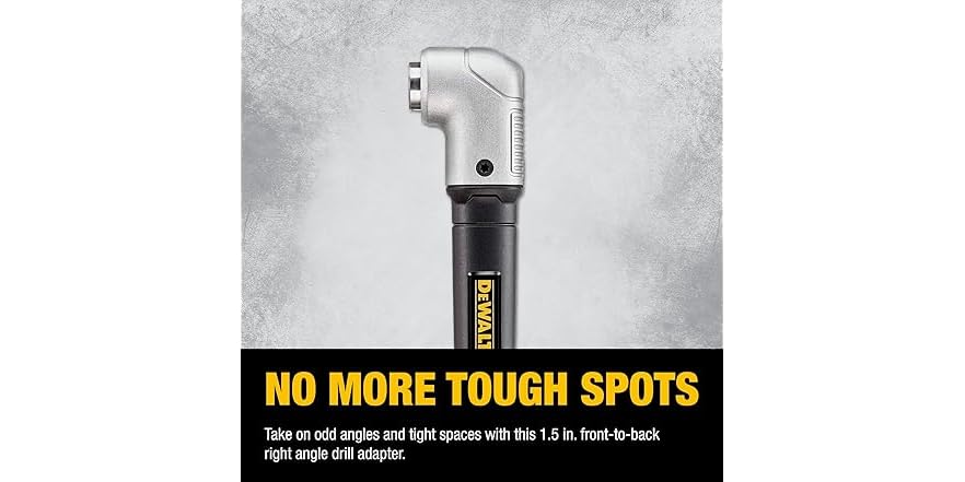 DEWALT DWARA120 Right Angle Attachment, 1.5"